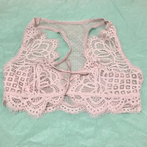 Victoria's Secret | Intimates & Sleepwear | Nwt Vs Lace Pink Bralette ...